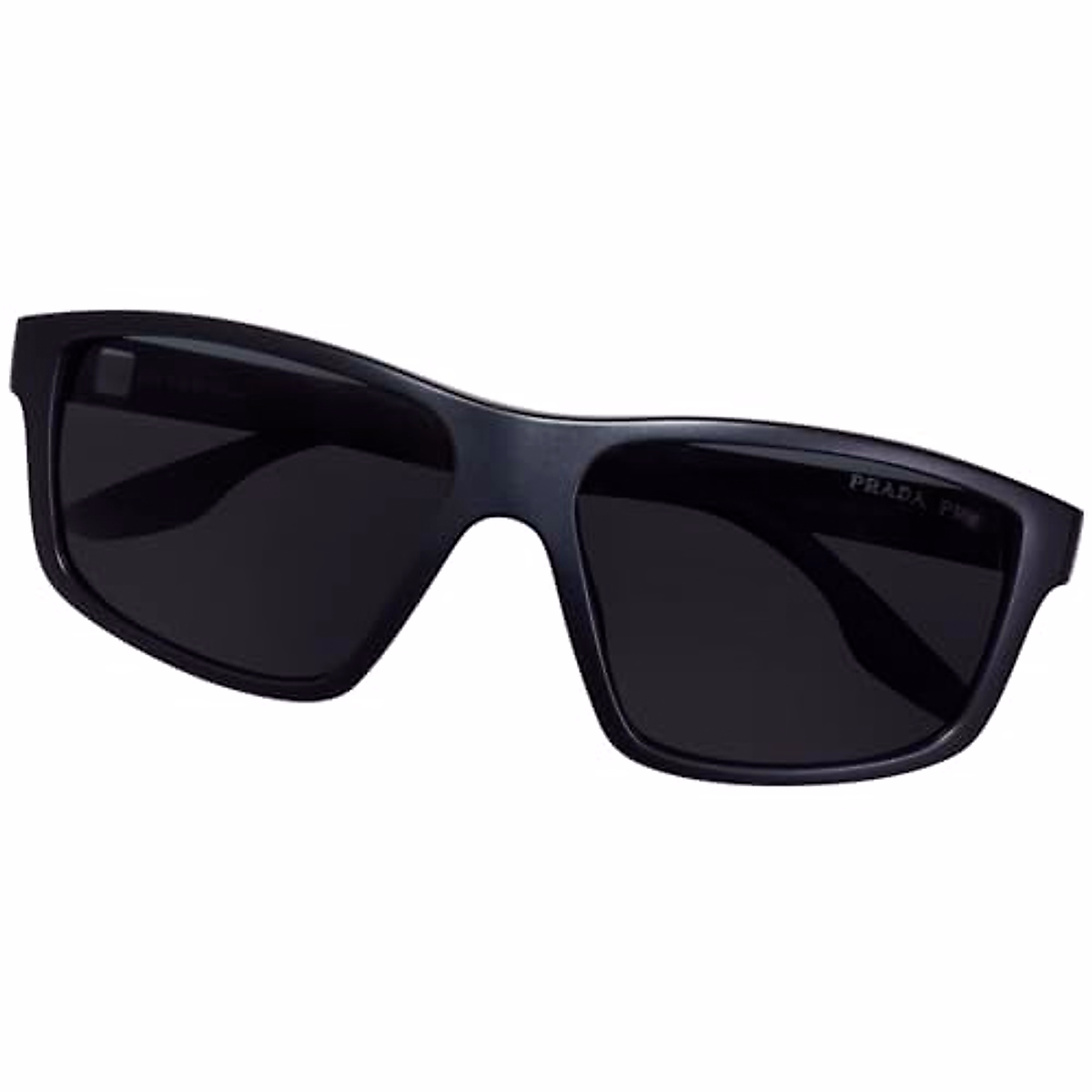 PRADA LINEA ROSSA PS 02XS - DG002G Sunglasses BLACK RUBBER w/POLAR DARK GREY 60mm