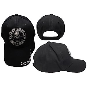 2nd Amendment 1789 America's Original Homeland Security Black Cotton Adjustable Embroidered Baseball Hat Cap