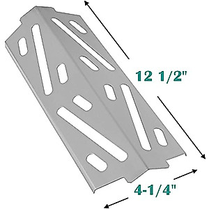 BBQ-PLUS 66032/66795 Flavorizer Bars and 66040 Heat Deflector Grill Parts Replacement for Weber Genesis II E/ES 310 Series (2017 and Newer) Gas Grills