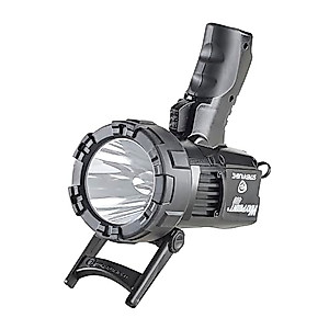 Streamlight 44911 Waypoint 400 Rechargeable 1400-Lumen Long Range Pistol-Grip Spotlight with 120V AC Charger and Polymer Holder/Mount, Black
