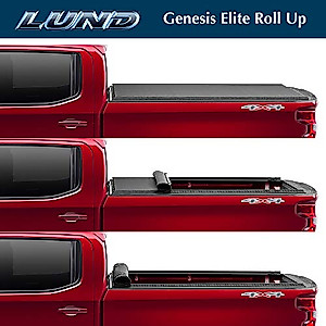 Lund Genesis Elite Roll Up Soft Roll Up Truck Bed Tonneau Cover | 96864 | Fits 2009 - 2018, 2019 - 2020 Classic Dodge Ram 1500 6' 6" Bed (78")