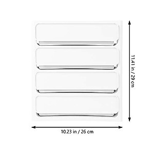 Cabilock Desktop Storage Drawer 4 Tier Desk Organizer Multi Functional Personal Organizer Mini Sliding Drawers Heavy Duty Plastic Containers for Storing Jewelry Makeup Arts Craft Stationery White