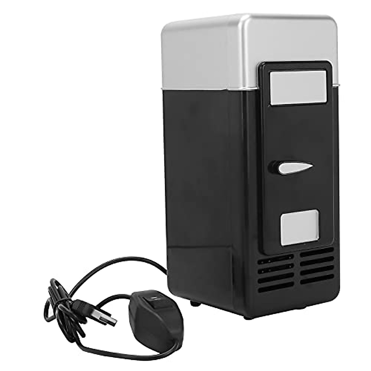 Mini Fridge, Portable Car Fridge USB Hot Cooler Freezer Food Skin Care Products Storage Small Fridge Compact Cool Fridge For Cola Coffee In The Car Office Desk & College Dorm Room Bedroom