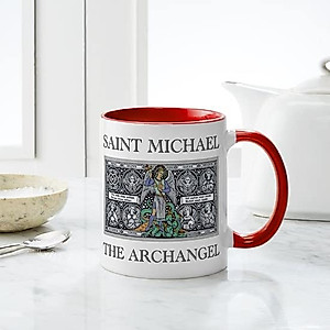 CafePress Saint Michael Mug Ceramic Coffee Mug, Tea Cup 11 oz