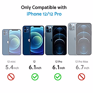 Anqrp Designed for iPhone 12/12 Pro Case, [Compatible with Magsafe] Slim Anti-Scratch Shockproof Phone Case Cover for iPhone 12/12 Pro 6.1 inch, Blue