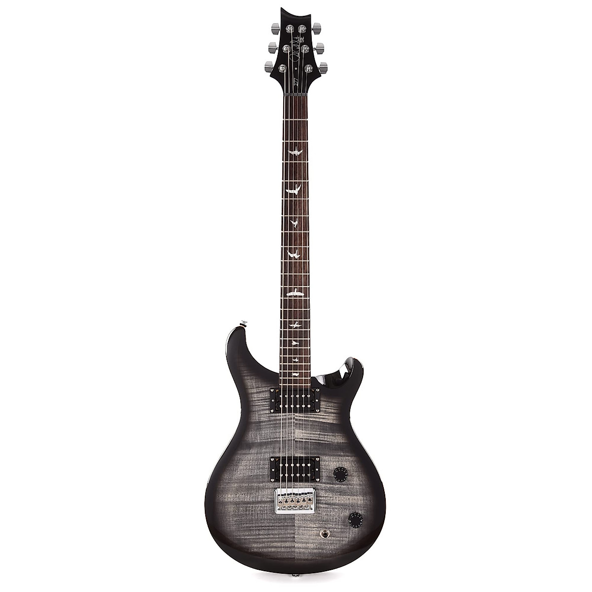 PRS Guitars 6 String SE 277 Baritone Charcoal Burst with Gig Bag, Right (100466:CA)