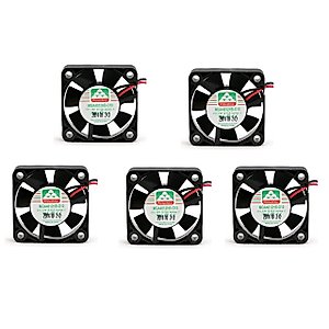 5 pcs package 40mm x 10mm fan ball bearing for 12V 3D printer replacement fan or 5V Raspberry Pi