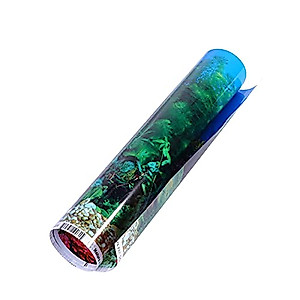 POPETPOP Fish Tank Background - 2 Sided Aquarium Wallpaper Aquarium Background Sticker Tank Decoration - 30x42cm