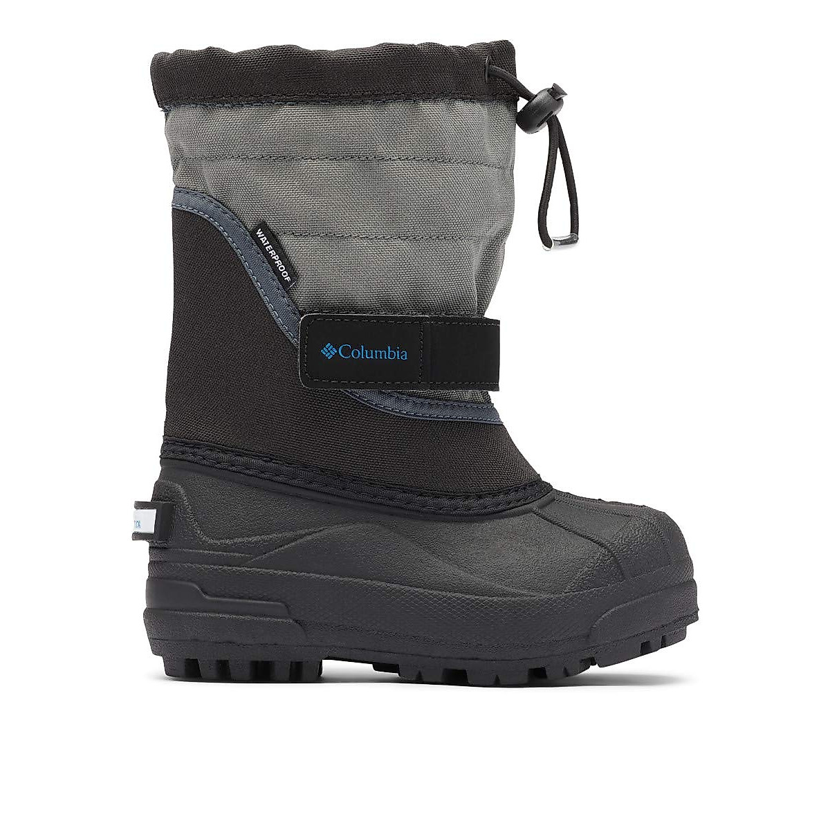 Columbia girls Powderbug Plus Ii Snow Boot, Black/Hyper Blue, 3 Big Kid US
