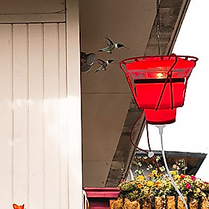 Hummingbird Feeder Heater, Heated Feeders for Outdoors,Bird Heater Attaches to Bottom Feed Hummingbirds in Freezing Weather Winter Outdoor Garden(Feeder NOT Included) Red