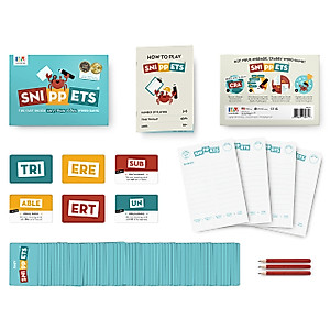 Evermade Snippets - The Fast Paced, Anything Goes Word Game | Award-Winning Family Board Game | Mensa-Recommended with a Unique Anything Goes Rule | Ages 10 and Up