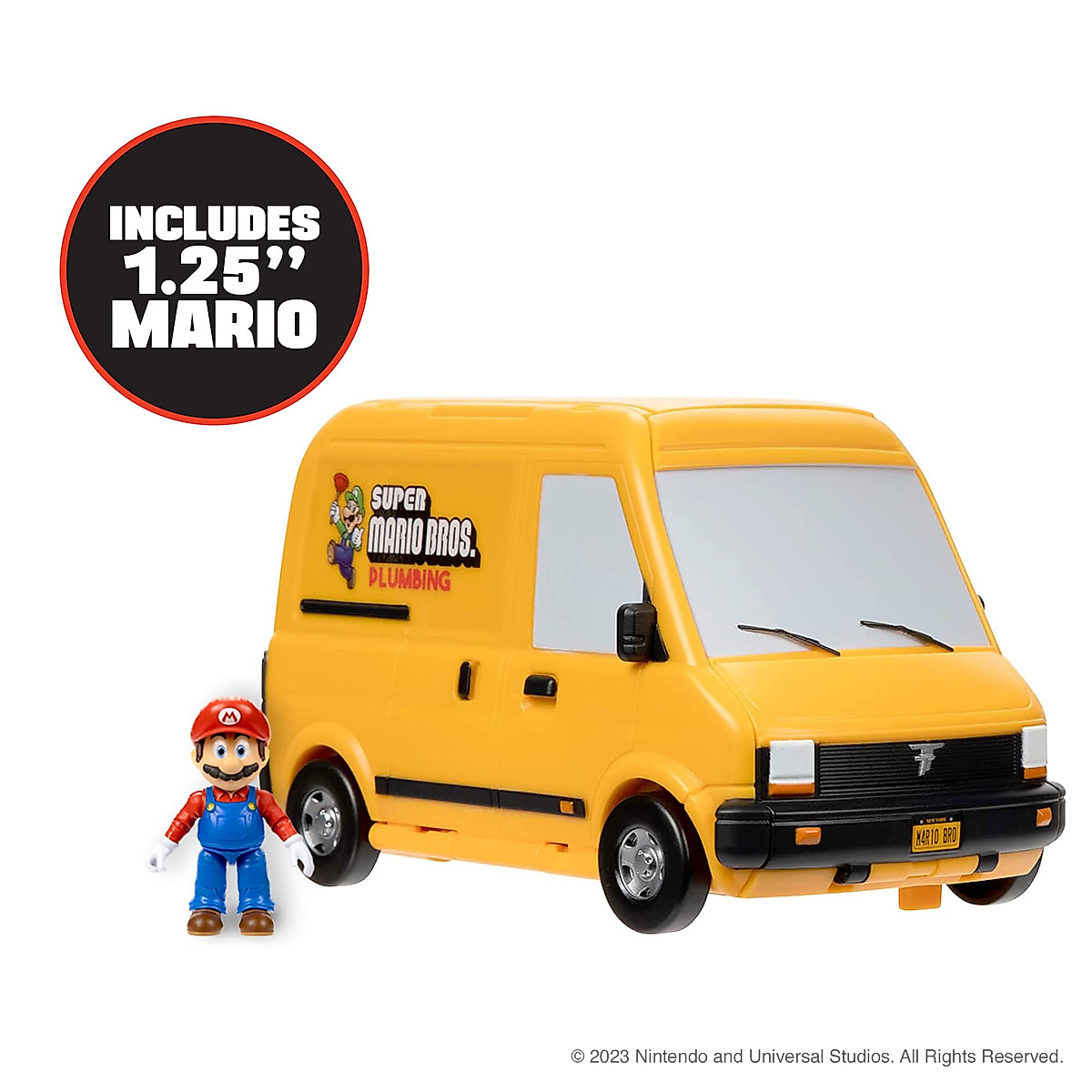 THE SUPER MARIO BROS. MOVIE – Van Playset with 1.25” Mini Mario Figure