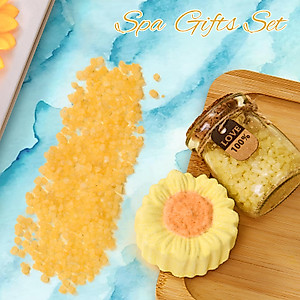 Sending Sunshine Gifts for Women - Sunflower Gifts,Care Package,Get Well Soon After Surgery Self Care Relaxation Spa Birthday Gifts Basket for Sister Best Friend Coworker Wife Mom Teacher (SUNSHINE)