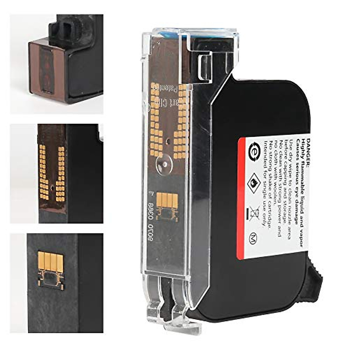 TIKTONER Original Ink Cartridge for 1580p1 Handheld Inkjet Printer Durable Quick Dry Replacement 42ml Ink Cartridge (Black)