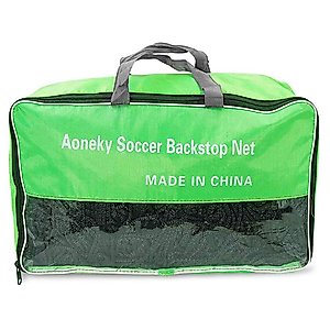 Aoneky Soccer Backstop Net, Sports Practice Barrier Net, Soccer Ball Hitting Netting, Soccer High Impact Net, Heavey Duty Soccer Containment Net (10 x 40 ft)