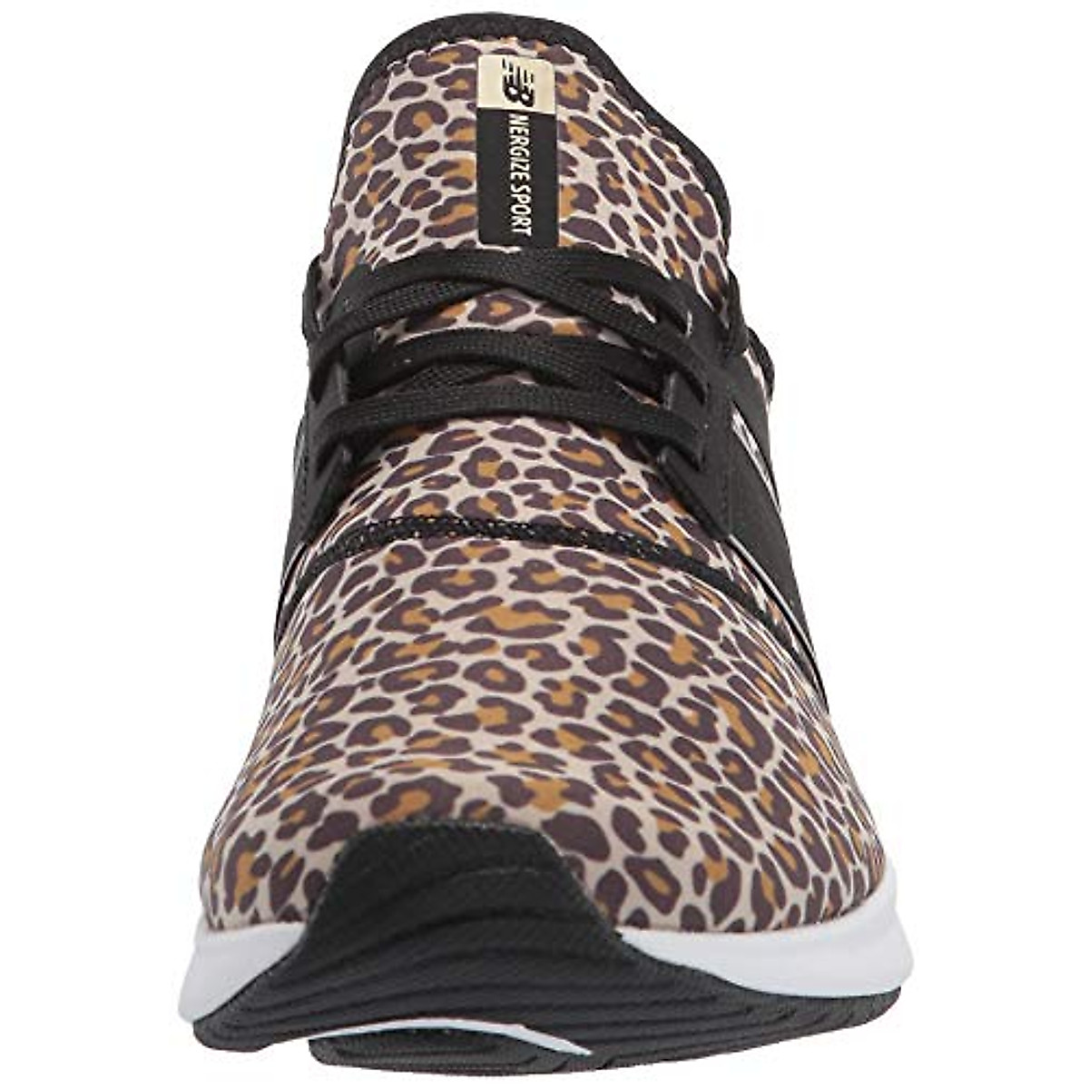 New Balance Women's FuelCore Nergize Sport V1 Sneaker, Leopard/Black, 9