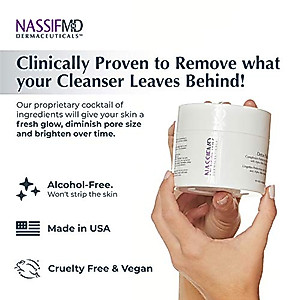 NassifMD Detox Pads Facial Radiance Pads, Glycolic Acid Pads, Face Exfoliating Pads Salicylic Acid Wipes, Facial Scrub Pads, BHA AHA Pads, Resurfacing Pads for Face (60 Count)