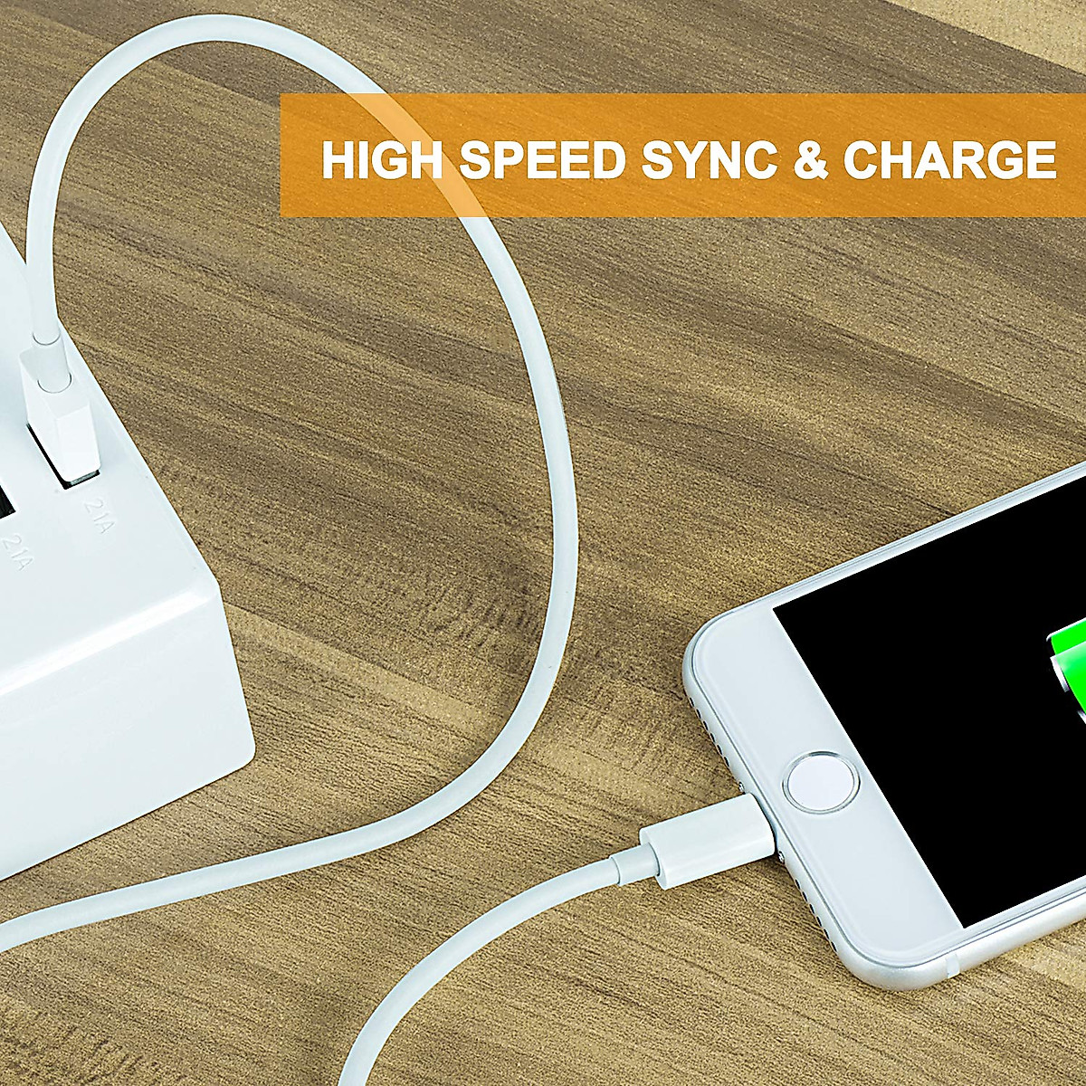 iPhone Charger,Atill 5 Pack 3ft/3ft/3ft/6ft/10ft Lightning Cable iPhone Charging Syncing Cord Charger Cable Compatible iPhone 14/13/12/12Pro/12ProMax/11/11Pro/11Pro MAX/XS/XS MAX/XR/X/8/8Plus/7/7Plus