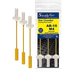 Swab-its Star Chamber Cleaning Foam Swabs - .22cal, 223cal, 5.56mm: 43-5556