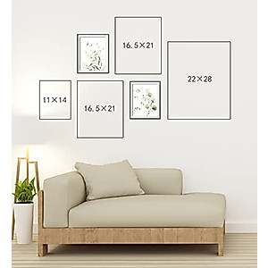 Vivegate Light Botanical Plant Wall Art Prints - Set of 4 Plant Wall Decor Prints Floral Kitchen Flower Leaves Wall Art Boho Leaf Eucalyptus (Medium - 8"X10", Light Green)