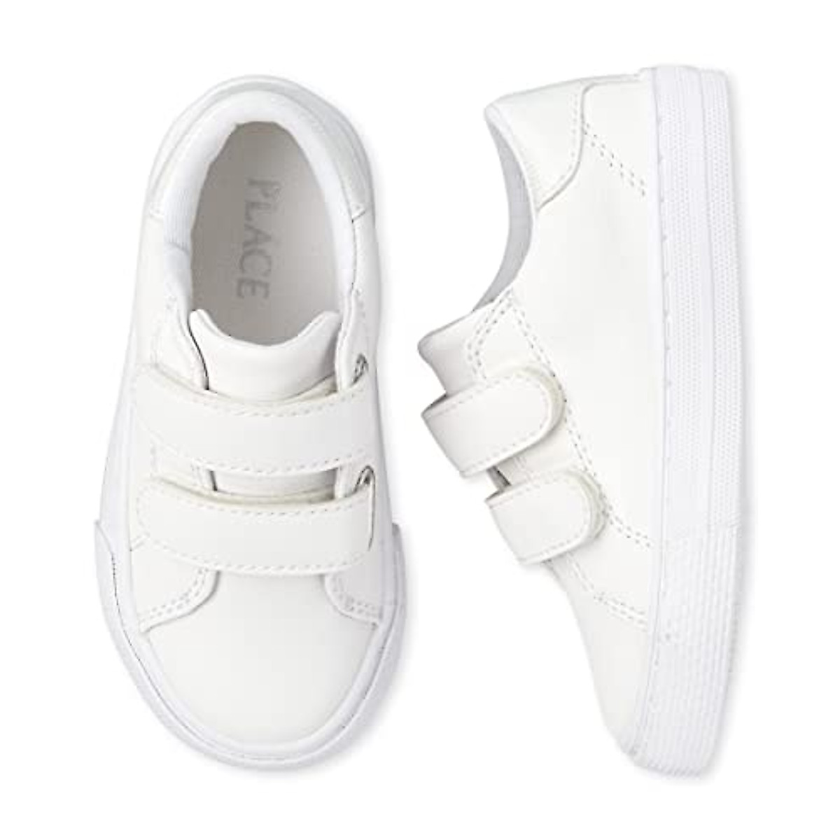 The Children's Place,girls,The Children's Place Toddler Girls Sneakers,Uniform Low Top Sneakers,White,4 Toddler