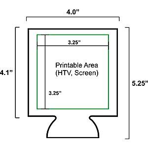 Blank Magnetic Can Coolie (2 Pack Neon Blue)