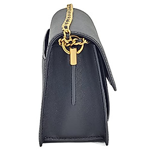 Tory Burch 145218 Robinson Black Saffiano Leather With Gold Hardware Women's Crossbody/Shoulder Bag