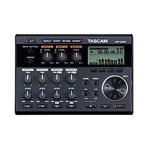 Tascam DP-006 Digital Pocketstudio 6-Track Portable Multi-Track Recorder Bundle with Closed Back Over-Ear Headphone (2 Items)