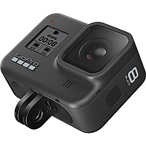 GoPro HERO8 Black with Deluxe Accessory Bundle – Includes: SanDisk Extreme 32GB microSDHC Memory Card, Spare Battery, Dual Battery Charger, Underwater Housing, LED Light & Much More