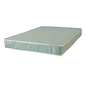 Treaton 9-Inch Medium Hybrid Mattress with Pocket Coil, Water Proof Vinyl Mattresses for Complete Comfort and Relaxation, Fully Assembled Bed in a Box for Easy Fitting, Green, Twin