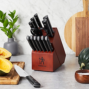 HENCKELS Everedge Dynamic Razor-Sharp 14-Piece Knife Set with Block, Chef Knife, Bread Knife, Steak Knife, German Engineered Informed by 100+ Years of Mastery