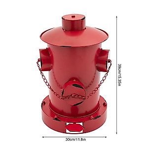 FFanhia Fire Hydrant Trash Can Retro Creative Garbage Can Decorative Outdoor Trash Can with Inner Bucket Indoor Outdoor Pedal Waste Bin for Park Garden Kitchen Garbage