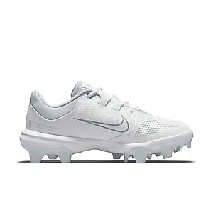 Nike Women's Hyperdiamond 4 Pro Molded Softball Cleats White | Gray Size 8.5 Medium