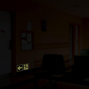 Ashoaza Emergency Exit Sign Glow in the Dark Exit Decals, 8 pcs, (cm 15x15), Running Man Sign with Directional Arrow of Exit Light Stickers