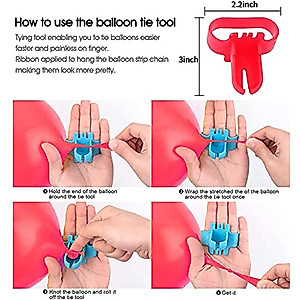 100PCS Red White Blue Balloon Garland Kit for Boys Men Royal Navy Blue Party Decorations Arch Balloons Set with 16ft Balloon Stripe Tape Chain for Birthday Graduations Themed Party Home Decor