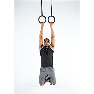 Black Mountain Products 1200lbs Rated Multi-Use Exercise Gymnastics Rings