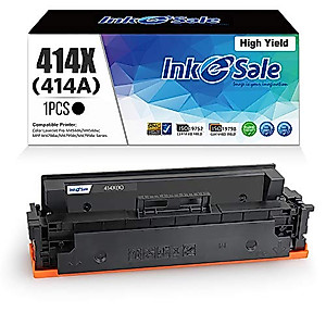 INK E-SALE [NO CHIP] Black 1-Pack Compatible Toner Cartridge Replacement for HP 414X M454dw M479fdw Toner for HP Color Pro M454dw M454 M454dn MFP M479fdw M479 M479fdn Toner Printer Ink