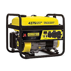 Champion Power Equipment 100555 4375/3500-Watt RV Ready Portable Generator, Yellow/Black, CARB