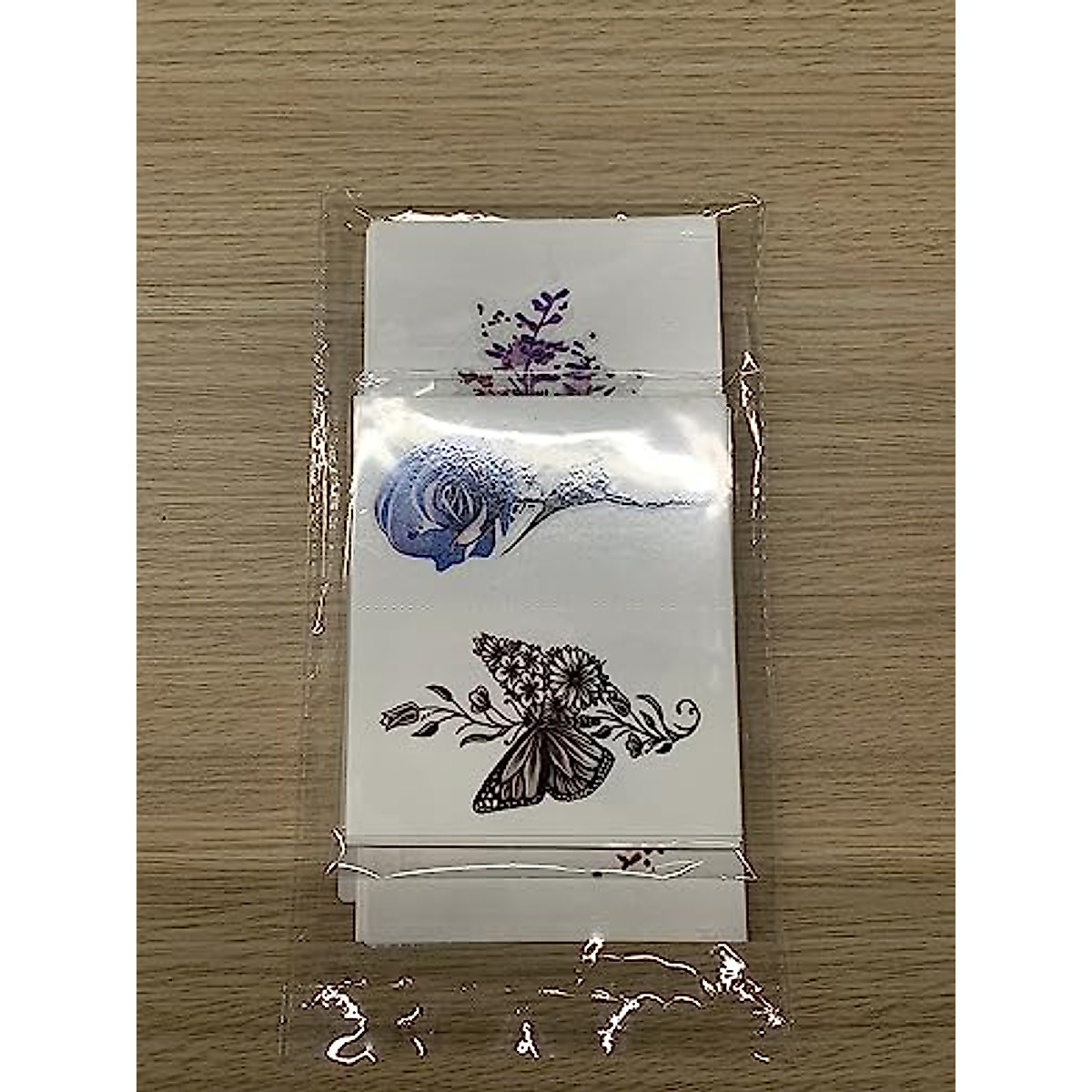 77 Sheets Temporary Tattoo, 17 Sheets Half Arm Flower Rose Skull Butterfly Snake Fake Tattoos for Adults, 60 Sheets Tiny Waterproof Temporary Tattoos Body Art Sticker Realistic for Women Girls or Kids