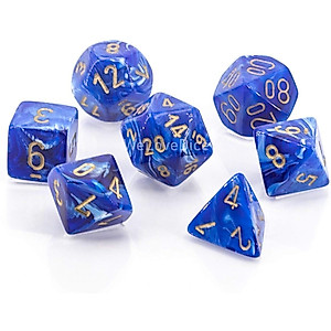Chessex CHX27436 Dice-Vortex Blue/Gold Set