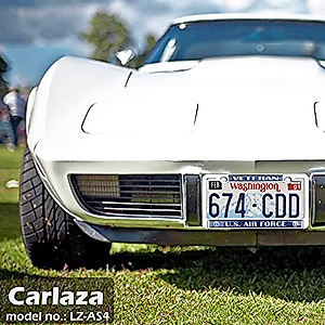 US Air Force Veteran License Plate Frames - Chrome Stainless Steel Car Tag Frame License Plate Holder (2PCS)