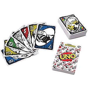 Mattel Games UNO Featuring Illumination’s Minions: The Rise of Gru, Card Game for Kids and Family with 112 Cards, for 7 Year Olds and Up