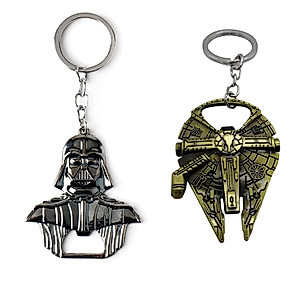 Bottle Opener, Star Wars Keychain, Star Wars Beer Bottle Opener Gifts for Men, Kitchen Accessories for Souvenirs 2PCS