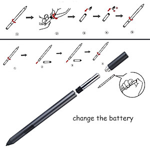 Active Pen PN557W Bluetooth Compatible with Dell Active Pen PN557W,PN556W Compatible with Latitude 5289 2-in-1, Insipron 7420 2-in-1, Precision 5530 2 in 1, XPS 9310 2-in-1