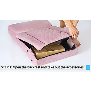 HOMYEDAMIC Velvet Ergonomic Office Chair, Adjustable Arms Wide Managerial Executive Home Desk Computer Chair Big and Tall with High Back Lumbar Support Wheels Comfortable(7013-Grey1)