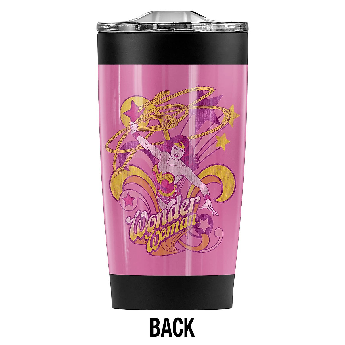 Logovision Wonder Woman Save Me Stainless Steel Tumbler 20 oz Coffee Travel Mug/Cup, Vacuum Insulated & Double Wall with Leakproof Sliding Lid | Great for Hot Drinks and Cold Beverages