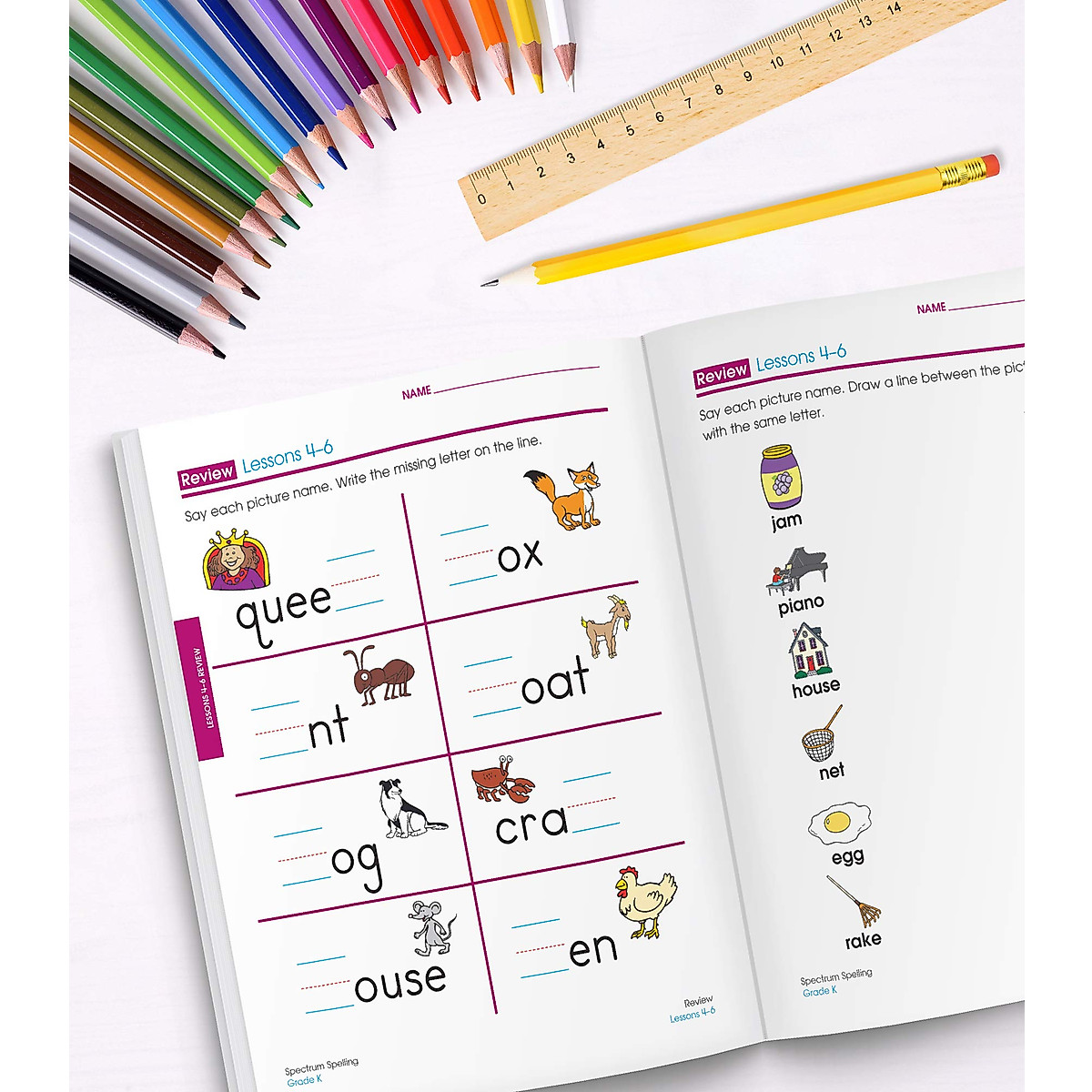 Spelling, Grade K (Spectrum)
