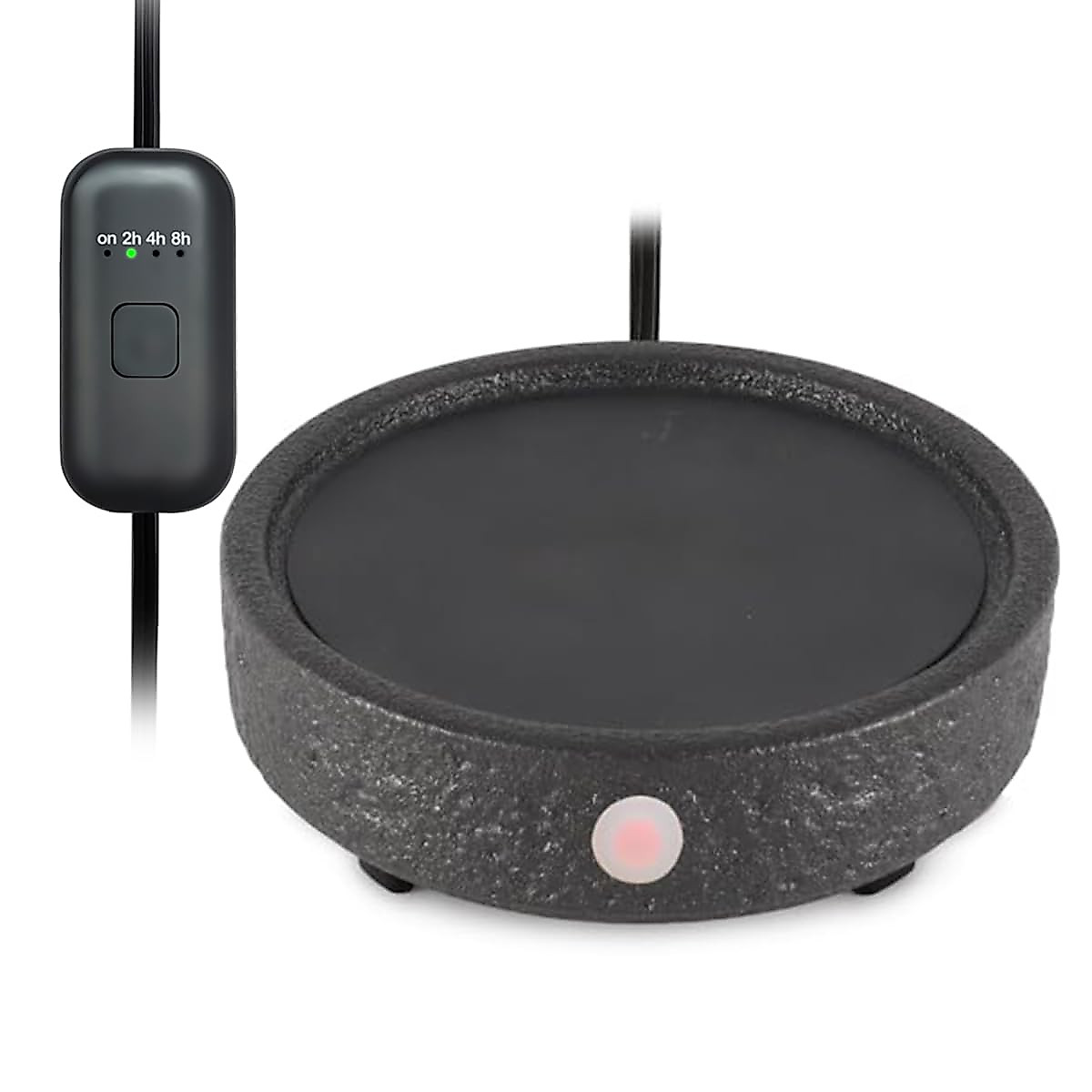 Coffee Mug Warmer for Desk, Electric Candle Warmer with Auto Shut Off, 2-4-8 Hour Timed Smart Cup Warmer for Heating Coffee, Beverage, Milk, Tea and Hot Chocolate(No Cup-Black)