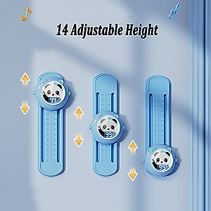 Kids Touch High Jump Voice Counter, Adjustable Height Training Device, LED Digital Display Count, Touch Counter Device for Kids Children (Color : Blue 2)