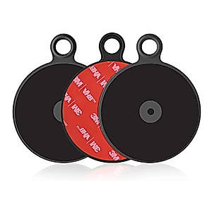 [3 Pack] Dashboard Pad Mounting Disk for Suction Cup Phone Mount & for Tom Tom Garmin GPS Suction Mount Sat Nav Dash Cam Holder Stick On Universal Dash Mount Pad w/3M Adhesive 70mm Diameter 3 Pcs